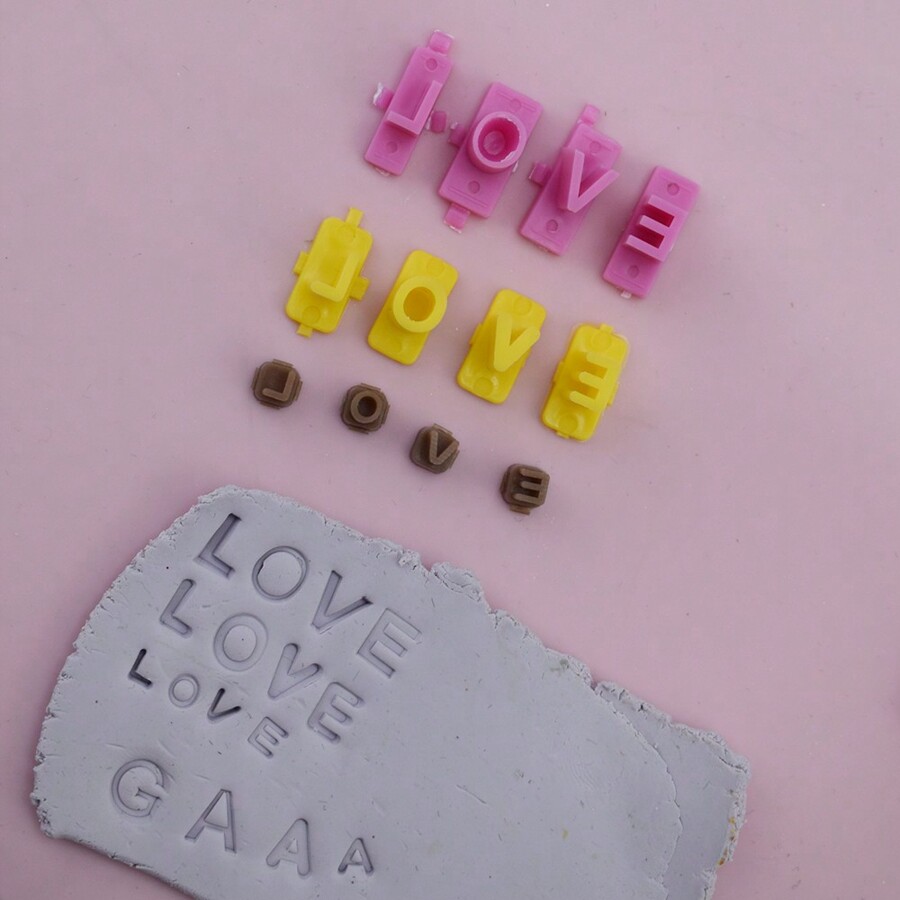 Number Alphabet Clay Stamp Micro Mini Letter Stamp For Polymer Clay ...