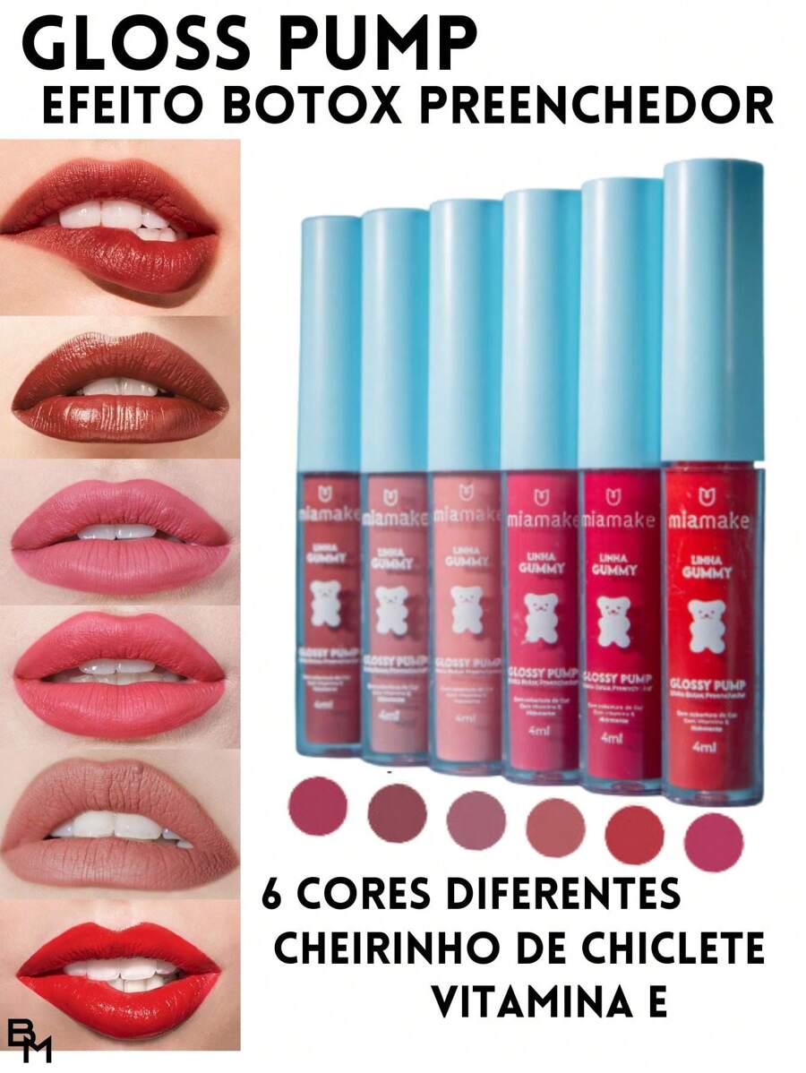 Mia Make Glossy Pump Gummy Botox Effect Filler Gloss 4ml | Moda de ...
