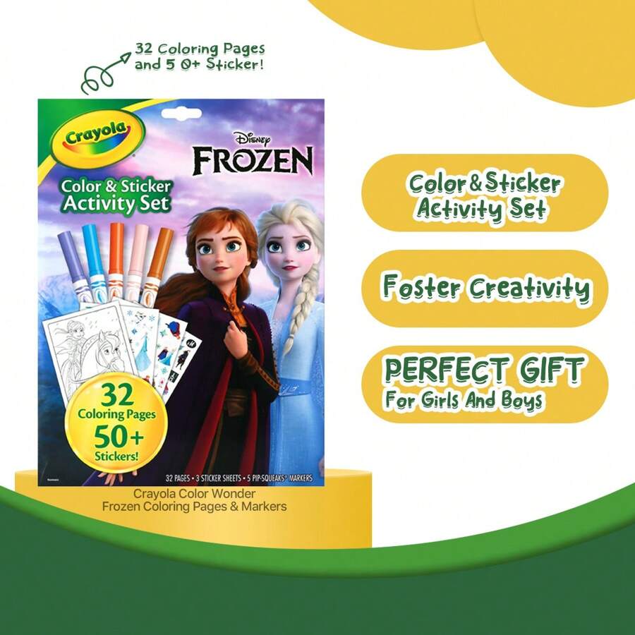 Crayola Color & Sticker Activity Coloring Book Sheets Set 04-2744 ...