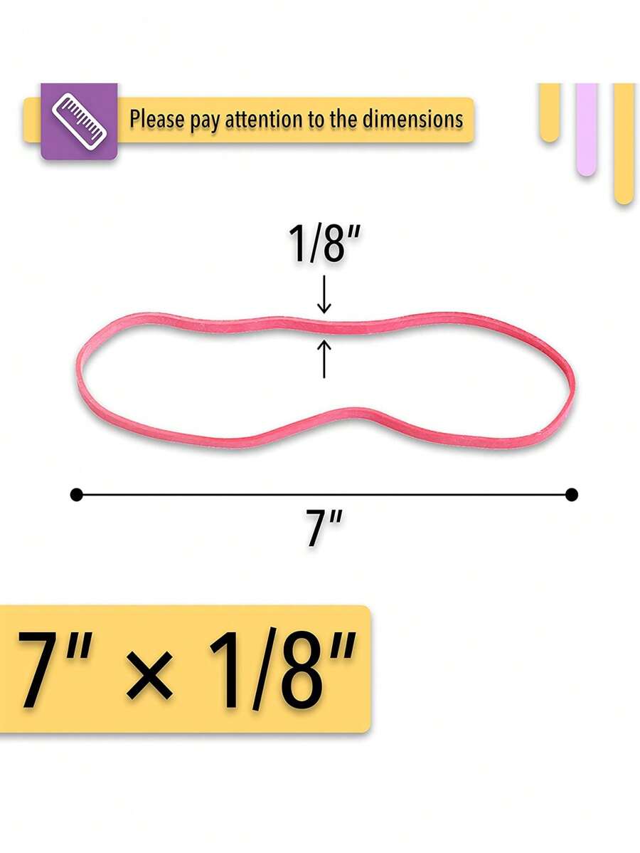 Large Rubber Bands, 40 Pack, Assorted Color, Big Rubber Bands, Giant ...