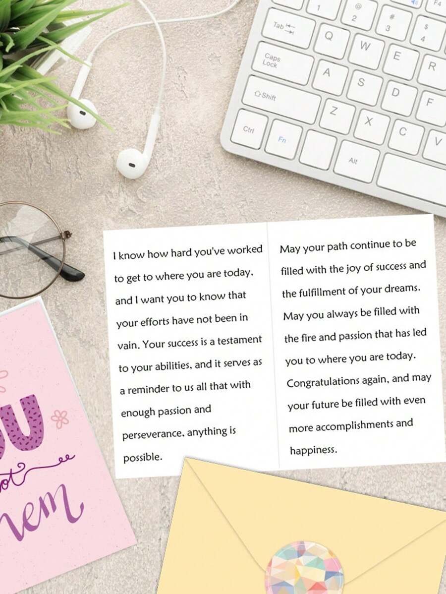 24pcs Motivational Greeting Cards Blank English Encouragement Card Set ...