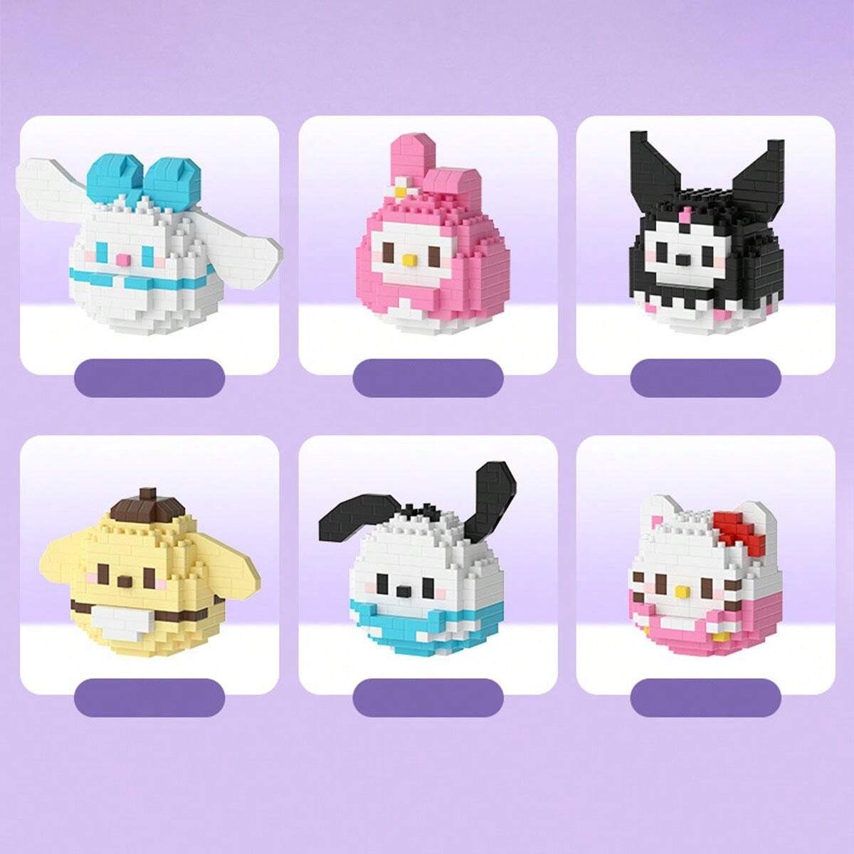 Sanrio Cinnamoroll, Building Blocks-Style Buildable Cartoon Figure DIY ...