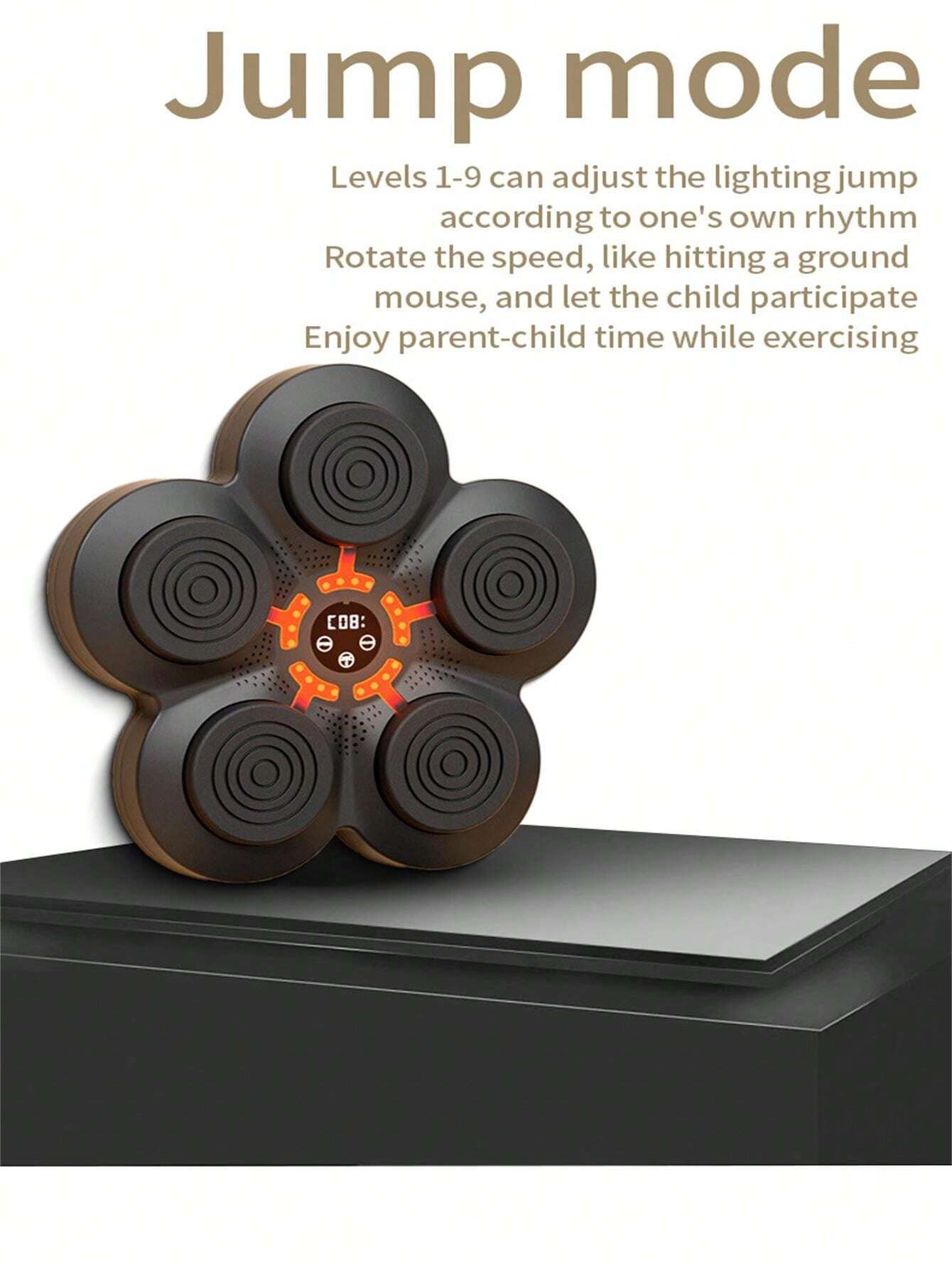 Máquina de Boxe Musical Inteligente, Alvo de Boxe Eletrônico Doméstico ...