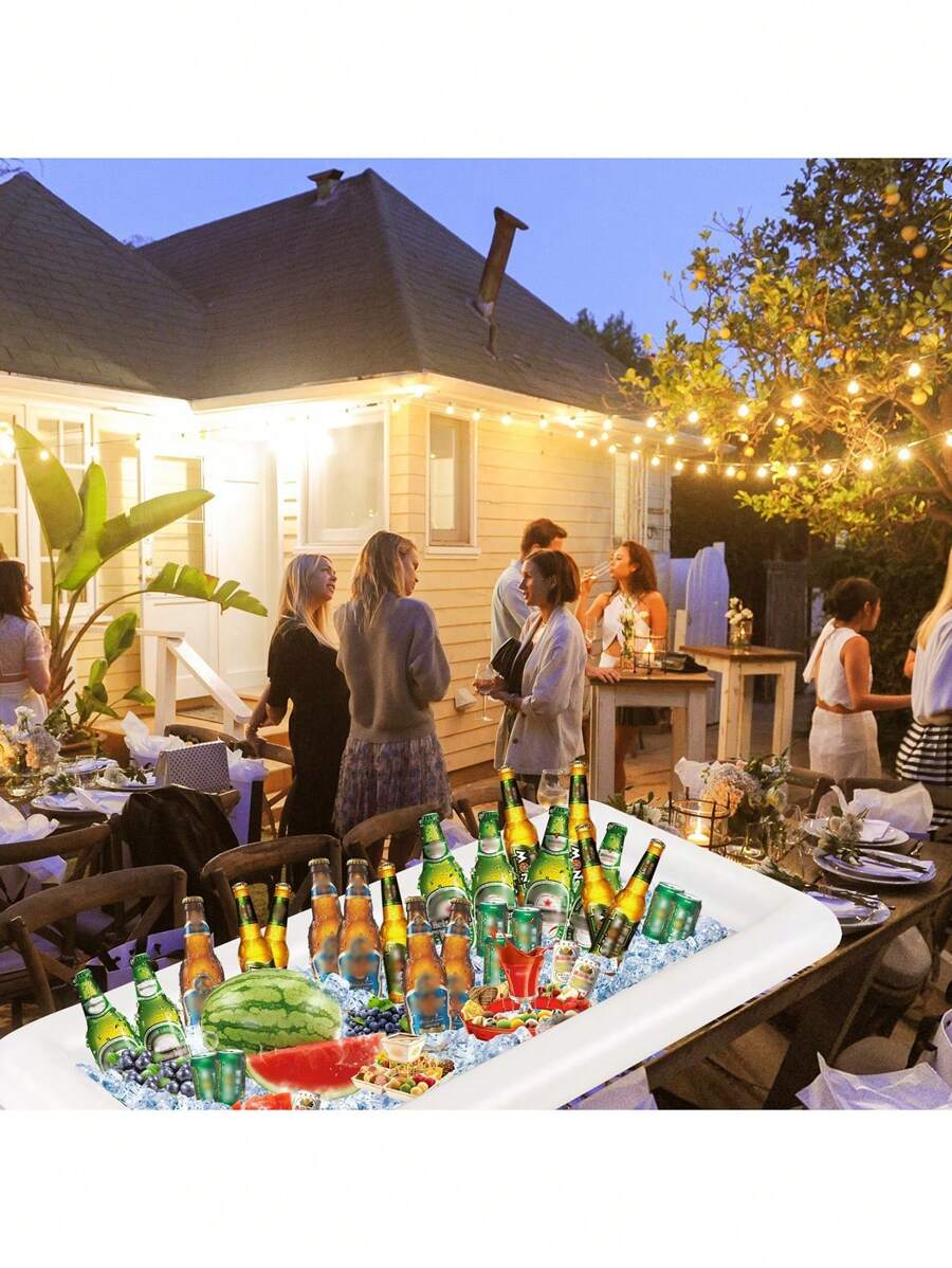 Inflatable Ice Bed, Outdoor Picnic Camping BBQ Family Gathering Summer ...