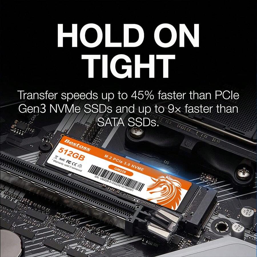 Bestoss Nvme M2 SSD 128GB 256GB 512GB 1TB Unidad de estado sólido (SSD) NVMe PCIe M.2 interna ...