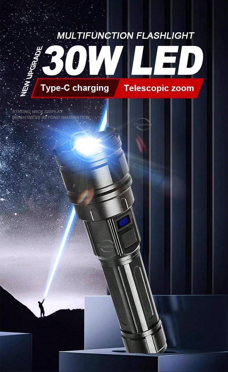2024 Super Powerful Long Range 1000M Flashlight High Power Portable ...