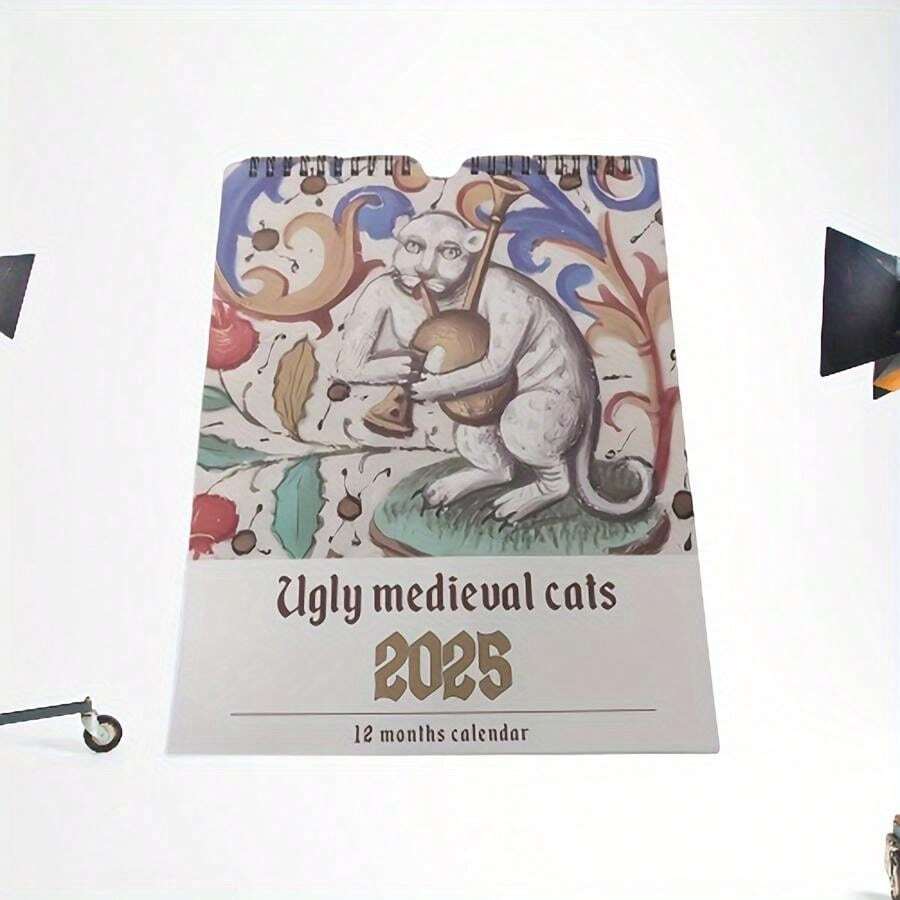 2025 Weird Medieval-Style Cat Calendar, Funny Cat Calendar, Gag Gift ...