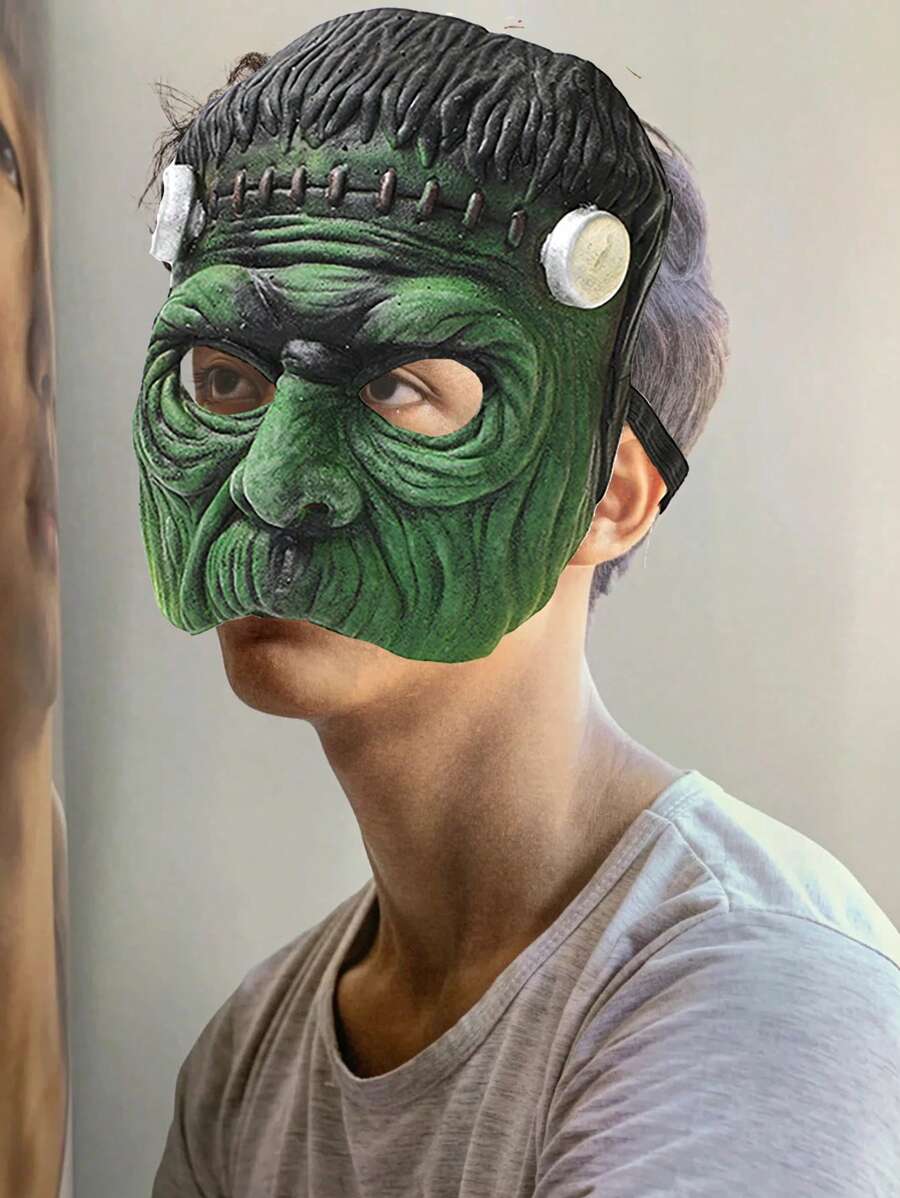 Latex Mask COSPLAY Dress Up Prop Halloween Horror Half Face Bestseller | SHEIN USA