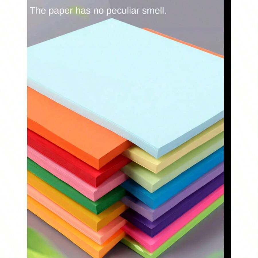 Papel de cartulina A4 en colores vibrantes - Pesado y resistente para ...