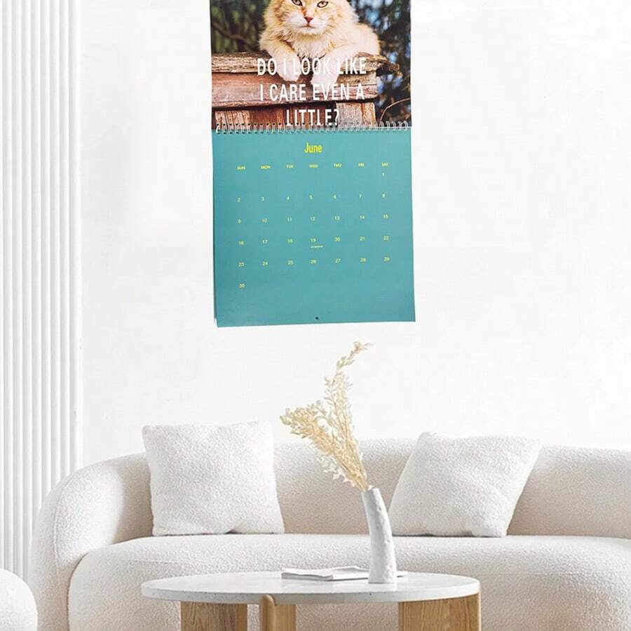 2025 Angry Cat Wall Calendar | Cute Kitty 12 Month English Calendar ...