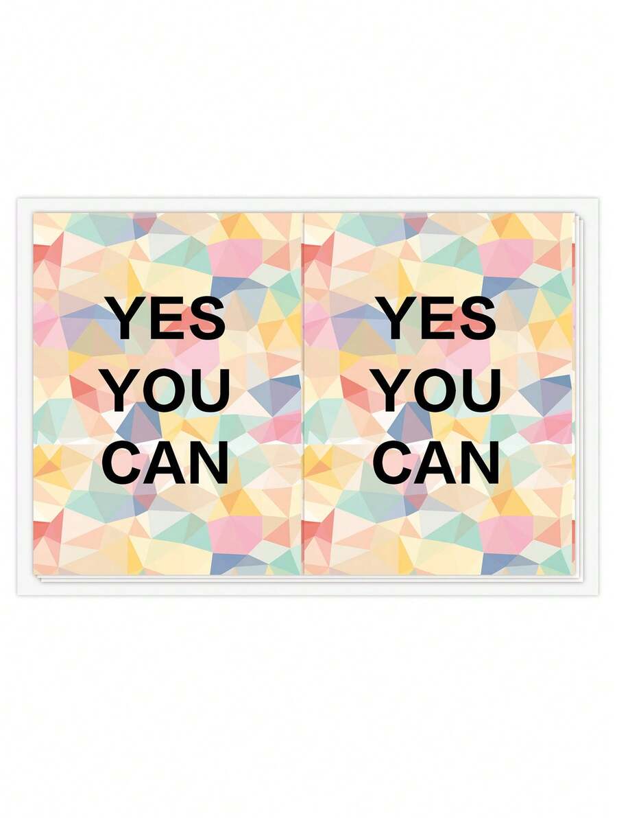 24pcs Motivational Greeting Cards Blank English Encouragement Card Set ...