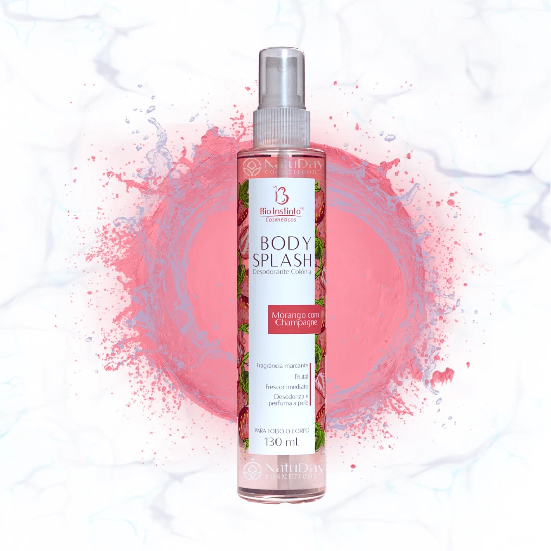 Body Splash Deodorant Cologne Strawberry With Champagne 130ml Bio ...