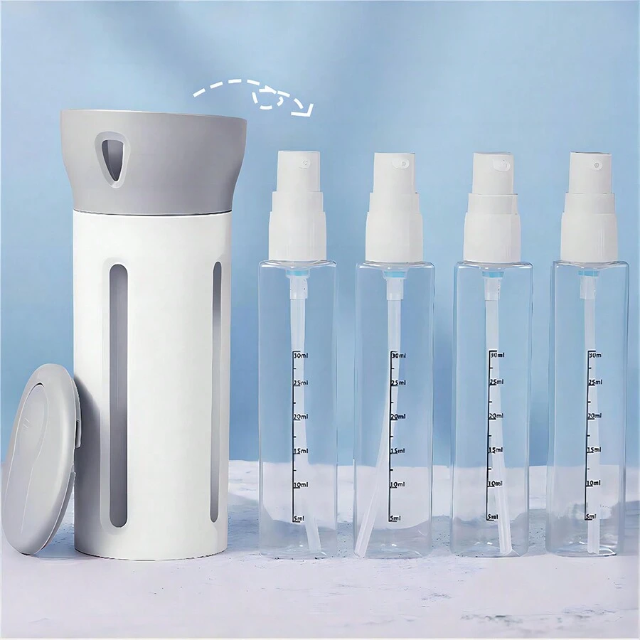 Four-In-One Travel Packaging Bottle, Push-Type Triple Leak-Proof ...