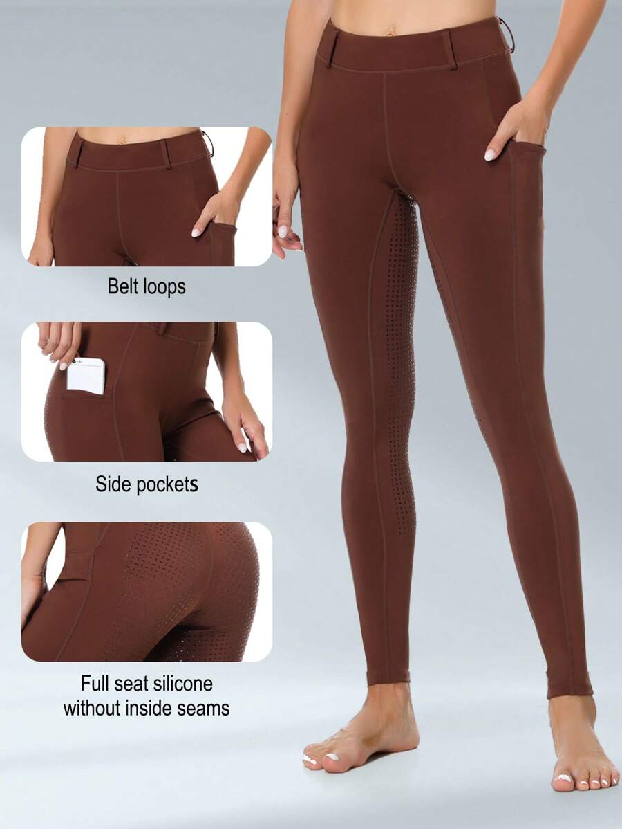 BEROY Women Horse Riding Pants Silicone Full Seat Breeches Equestrian ...