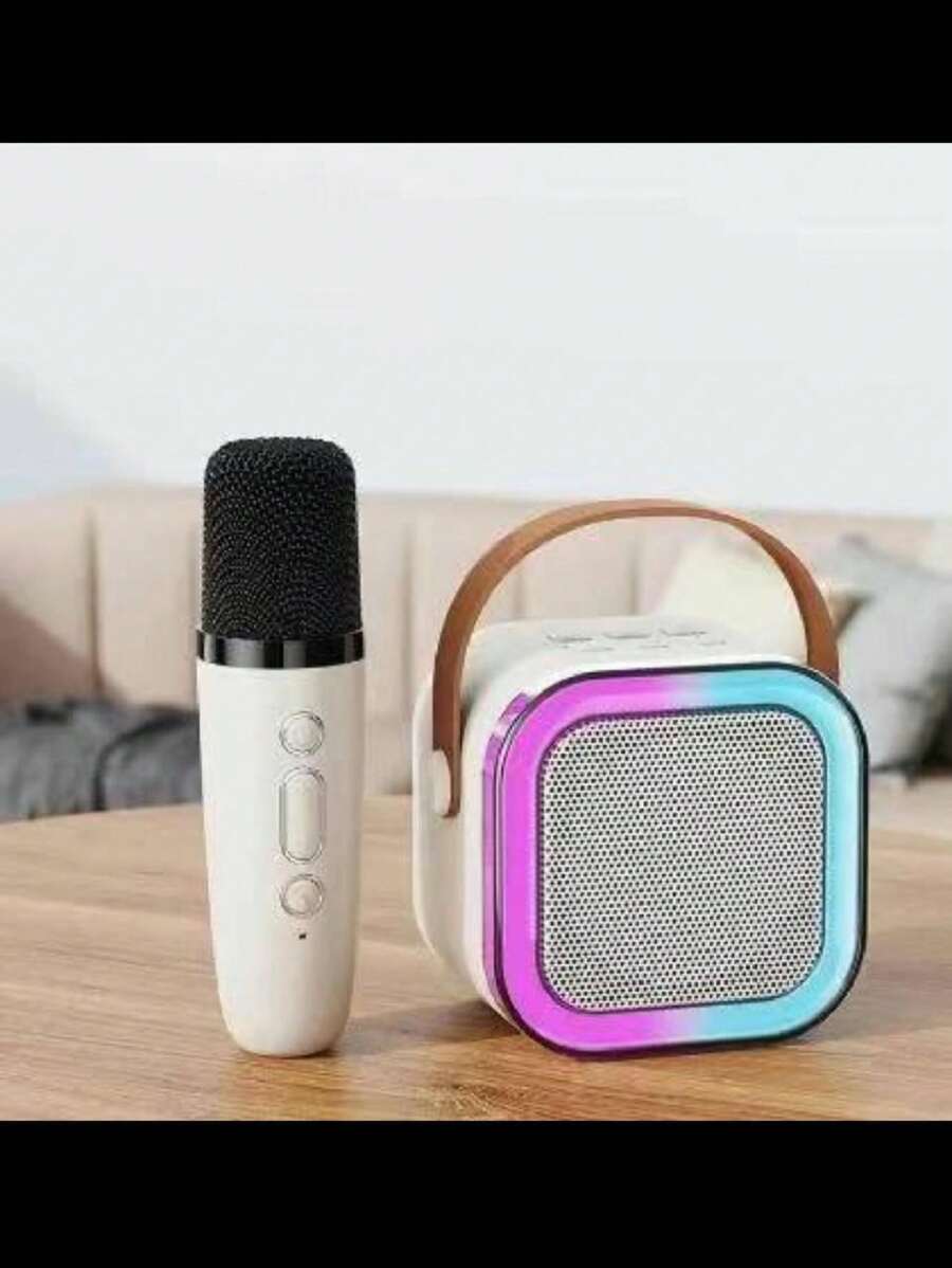 Bluetooth Karaoke Sound Box With Wireless Microphone Voice Changer K12 ...