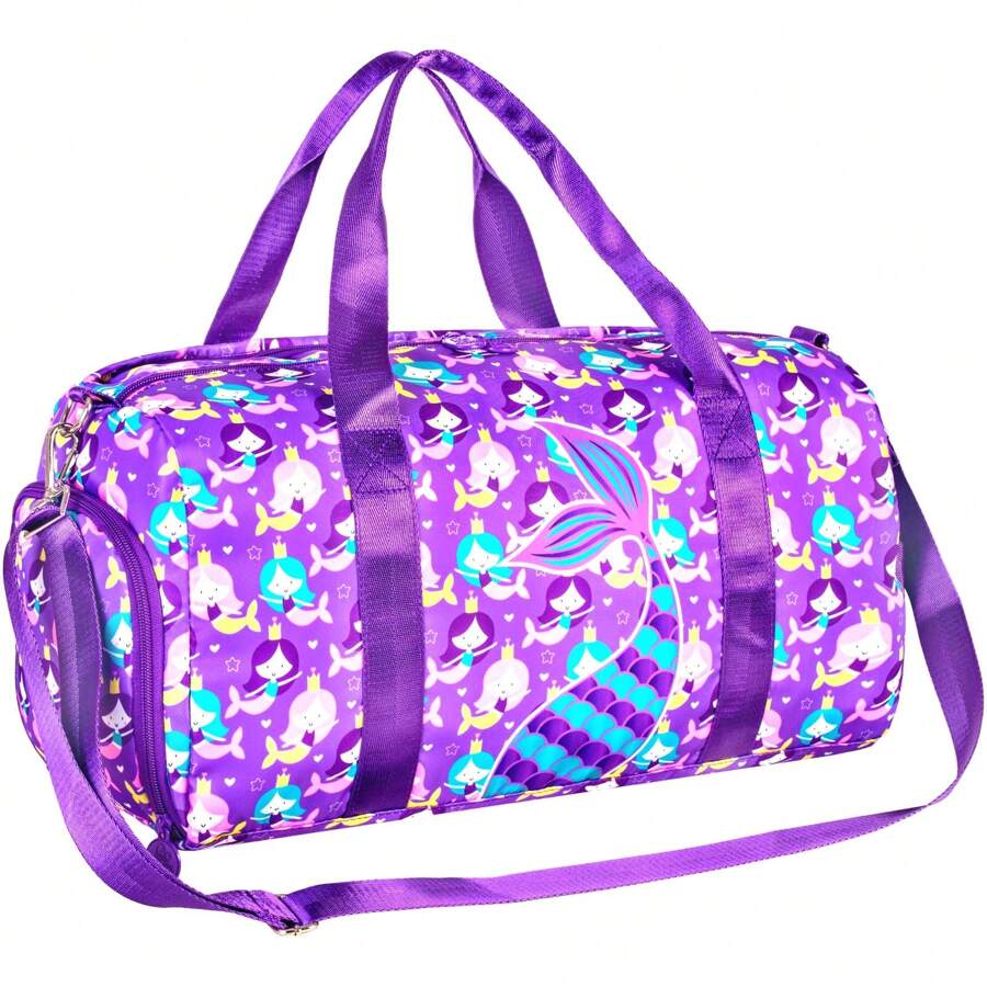 Dance Ballet Bags For Girls, Kids Duffle Gym Bag Travel With Shoe ...
