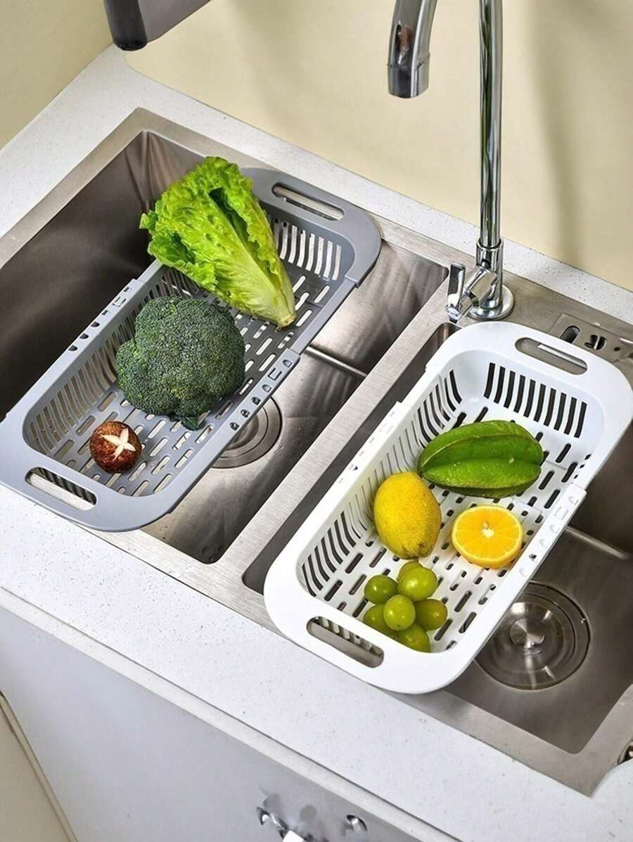 New Washing Drain Basket Kitchen Sink Drain Basket Multi-Functional ...