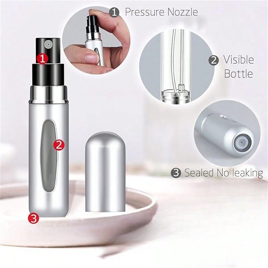 Refillable Mini Perfume Spray Bottle, Portable Independent Feeding ...