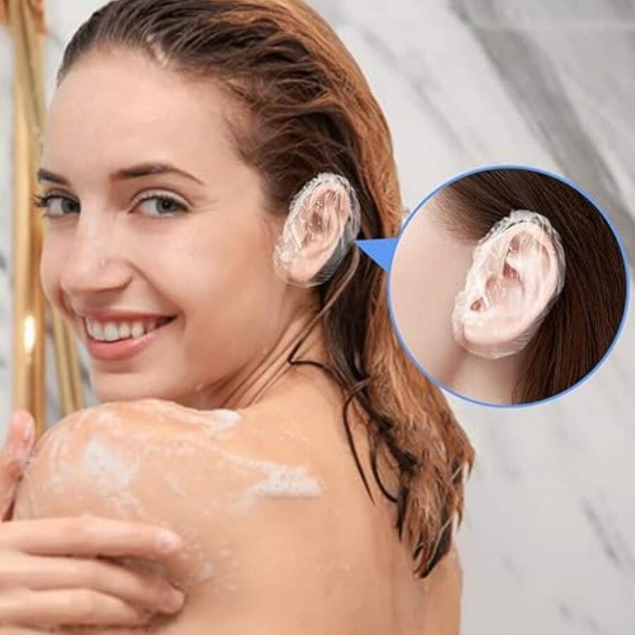 70PCS Disposable Ear Tips For Waterproof Hair Dyeing, Hairdressing ...