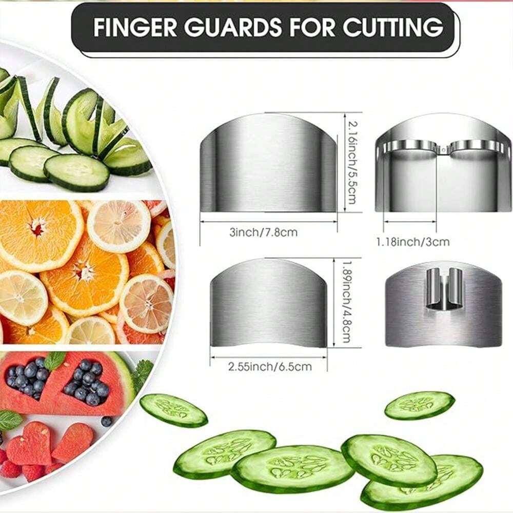 Finger Guards For Cutting, Stainless Steel Knife Cutting Finger ...