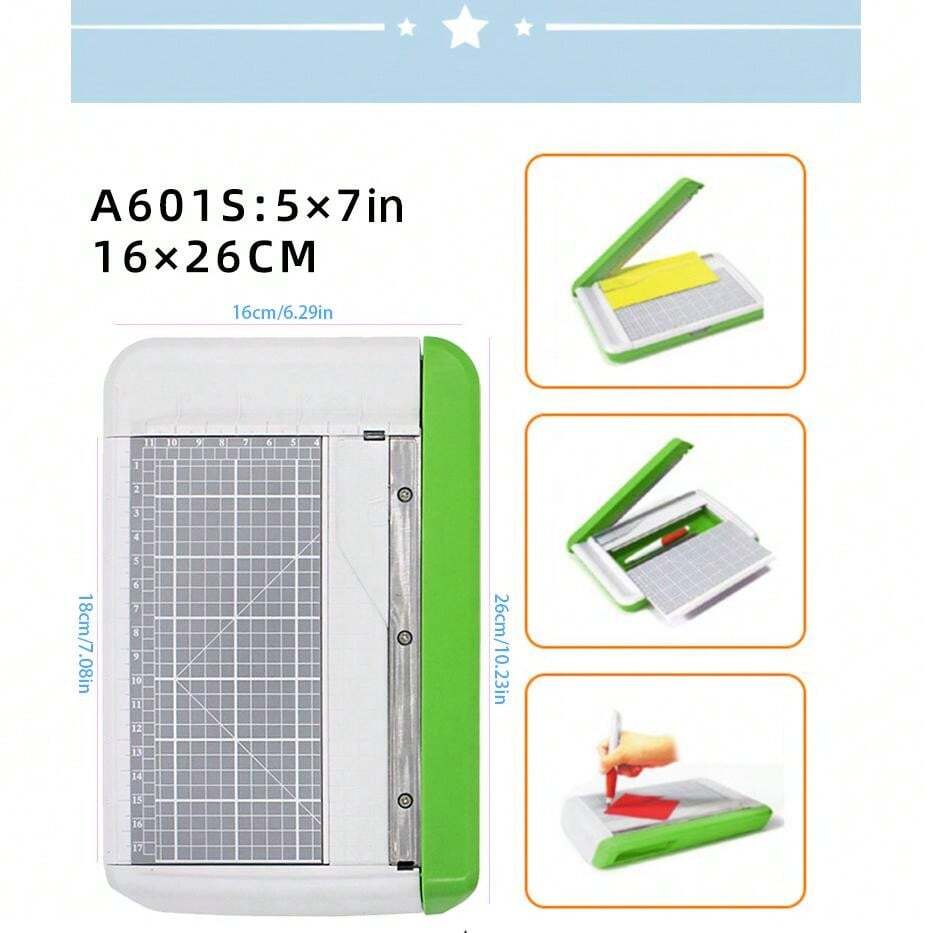 Portable Guillotine Paper Cutter Trimmer Slide Cutting Machine, Manual ...