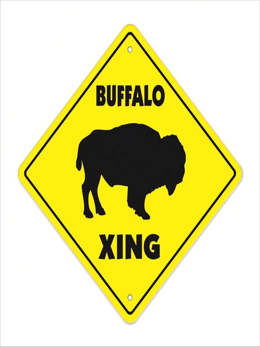Unbeatablesale SignMission X-BUFFALO 12 X 12 In. Buffalo Crossing Zone ...