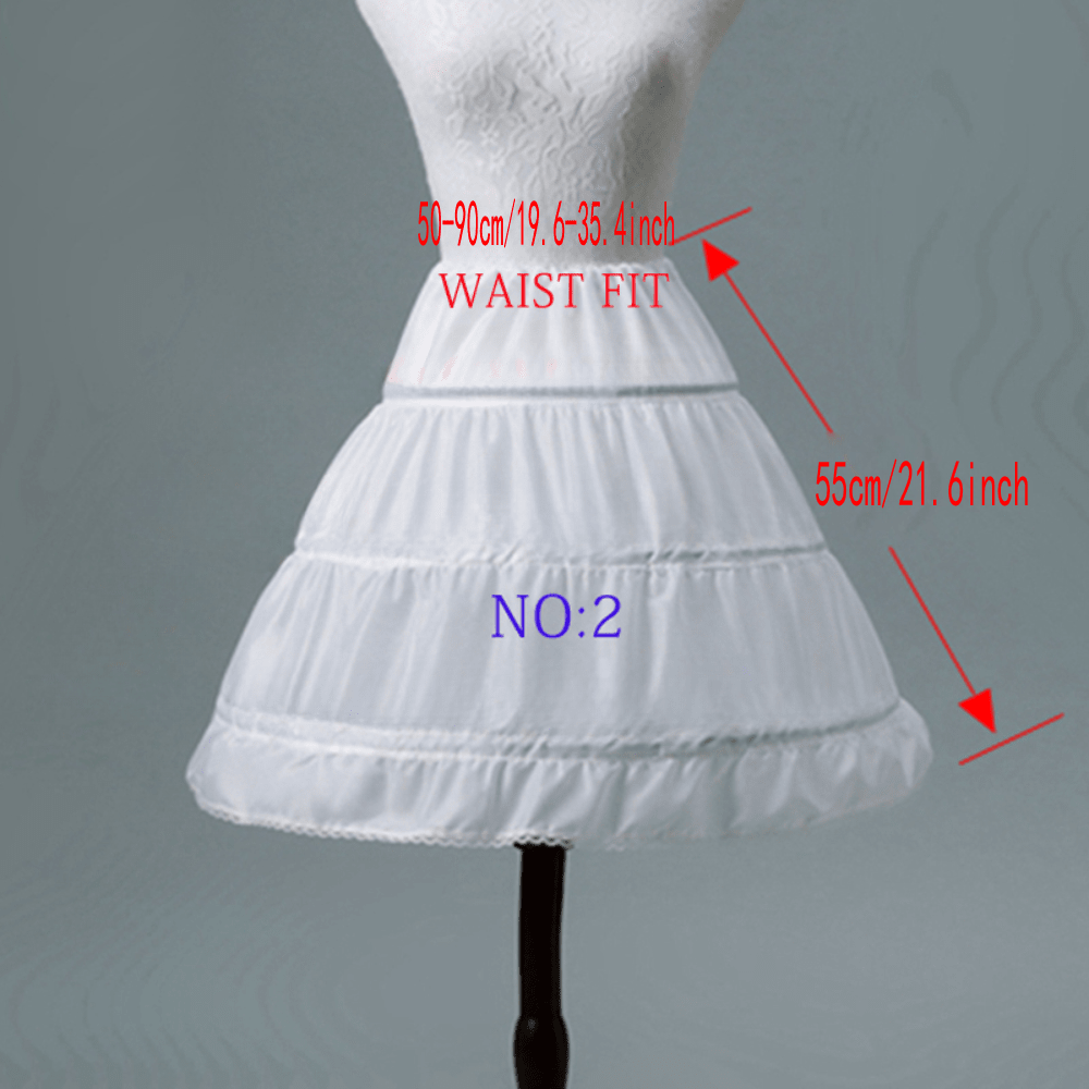Flower Girls Petticoat Underskirt Cosplay Party Short Dress Jupon ...