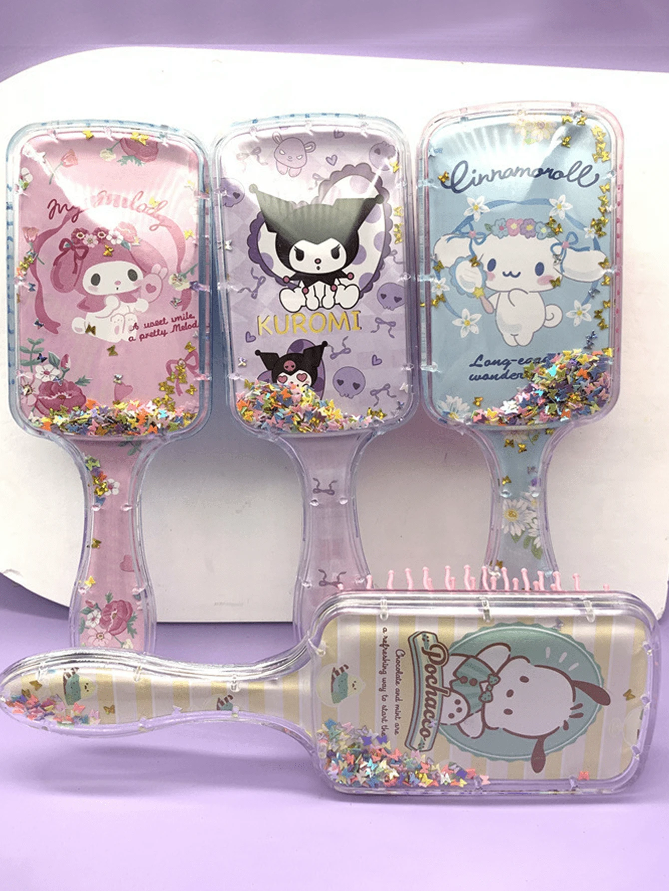 Sanrio Kawaii Hairdressing Comb Hello Kitty Kuromi My Melody ...