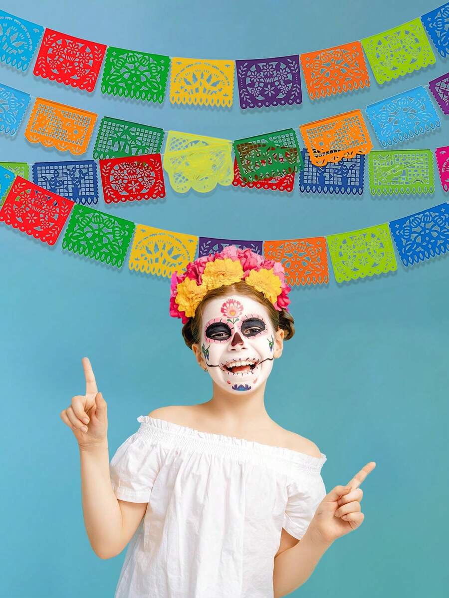 1sets-Mexican Party Banner, Papel Picado Banner, Mexican Fiesta Garland ...