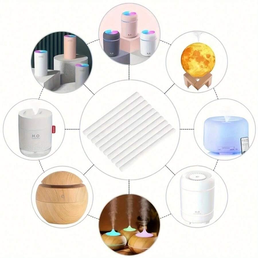 30pcs Humidifier Absorbent Core Fiber Sponge Stick Sponge Filter Sponge ...