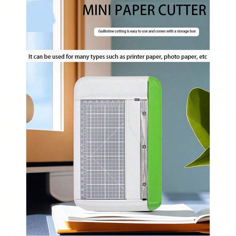 Portable Guillotine Paper Cutter Trimmer Slide Cutting Machine, Manual ...