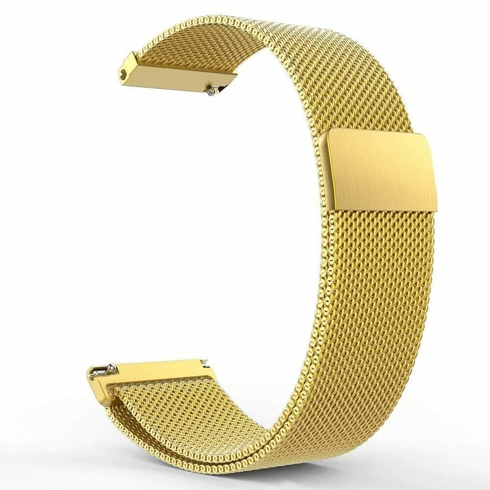 18mm 20mm 22mm Quick Release Watch Band Metal Milanese Mesh Loop Band ...