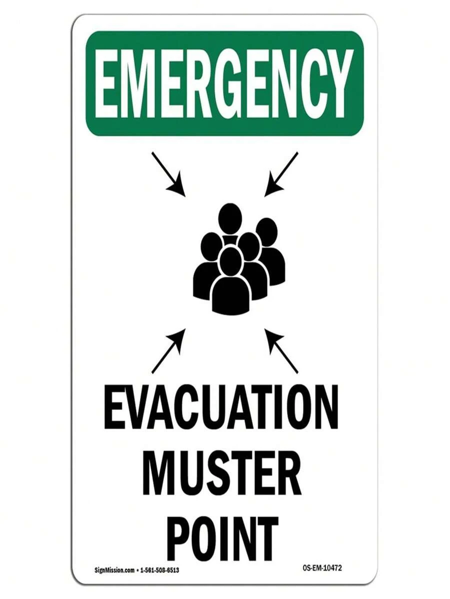 Unbeatablesale SignMission Emergency Evacuation Muster Point With ...