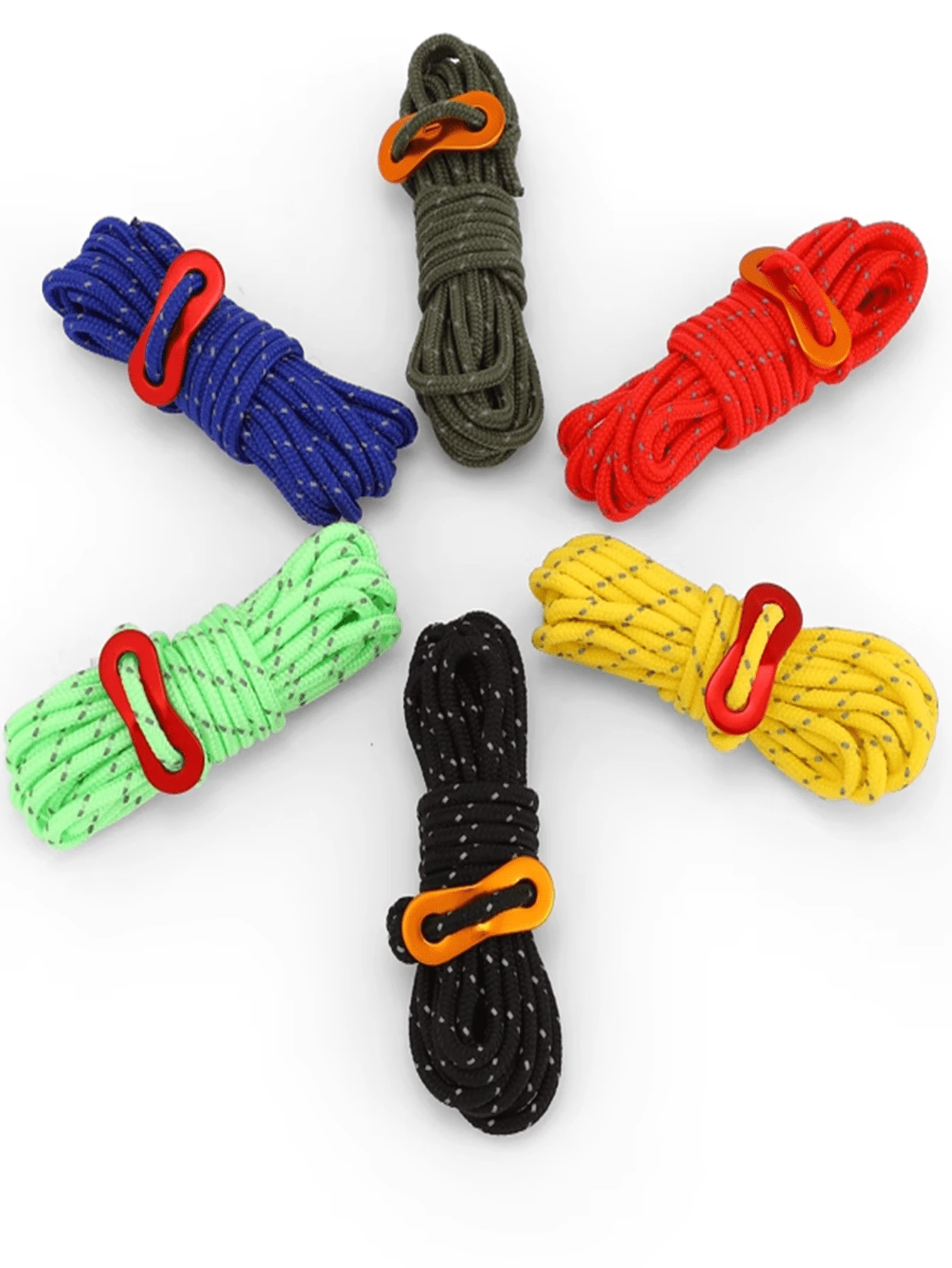 Outdoor 4mm Tent Windproof Rope Thick Canopy Rope Fixed Pull Rope ...