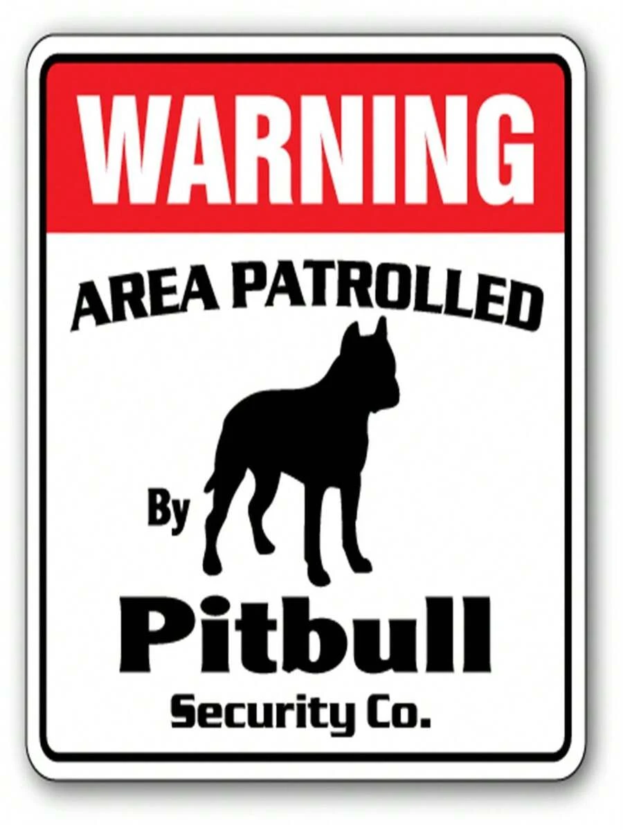 Unbeatablesale SignMission WD-PITBULL 12 X 8 In. Area Patrolled By Pet ...