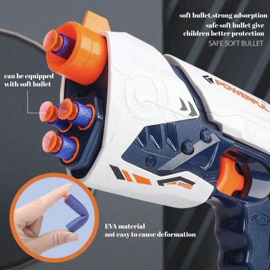 Space Soft Bullet Gun Manual Launcher, Safe Foam Bullets Toy Gun For ...