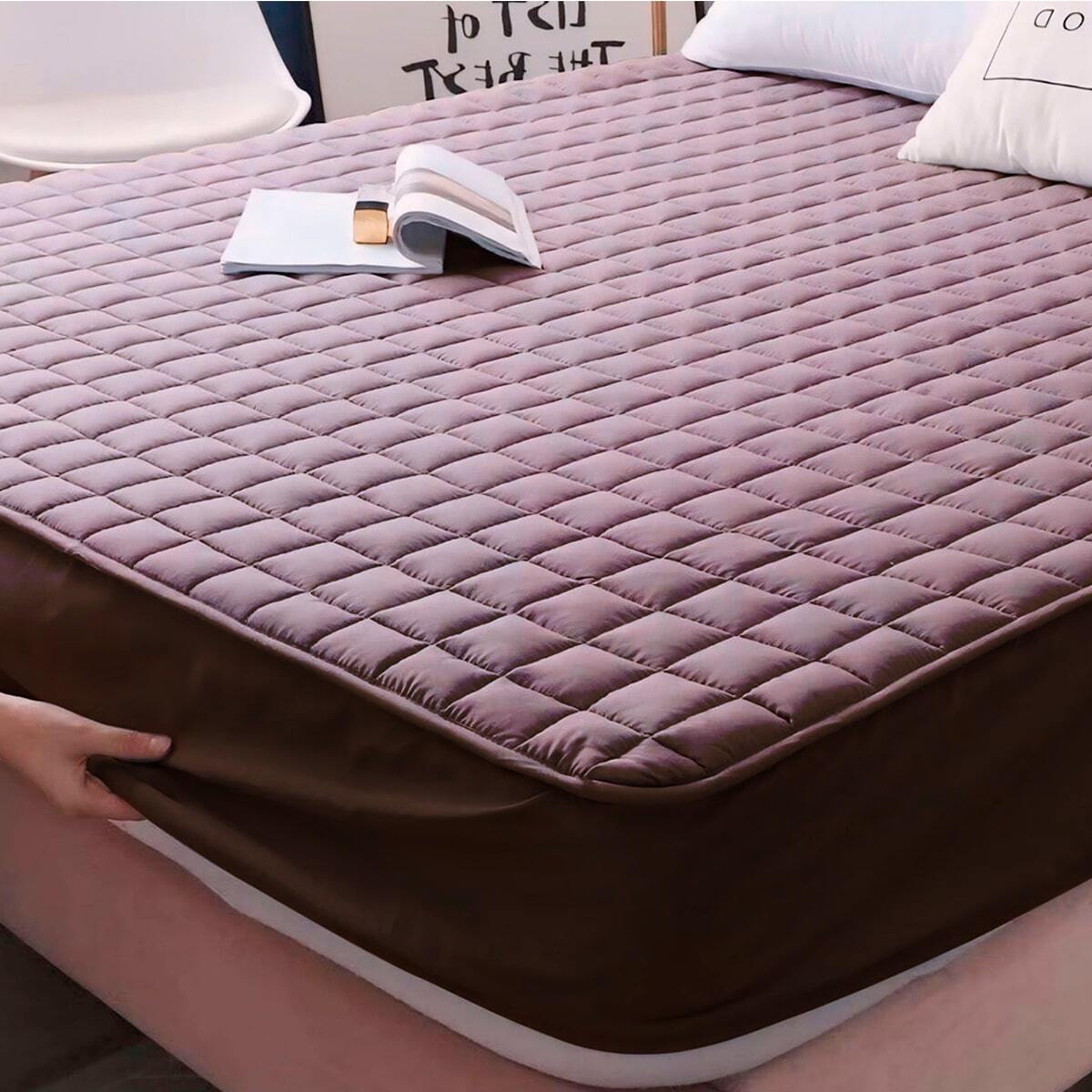100% Waterproof Mattress Cover With Elastic For Double Queen King ...