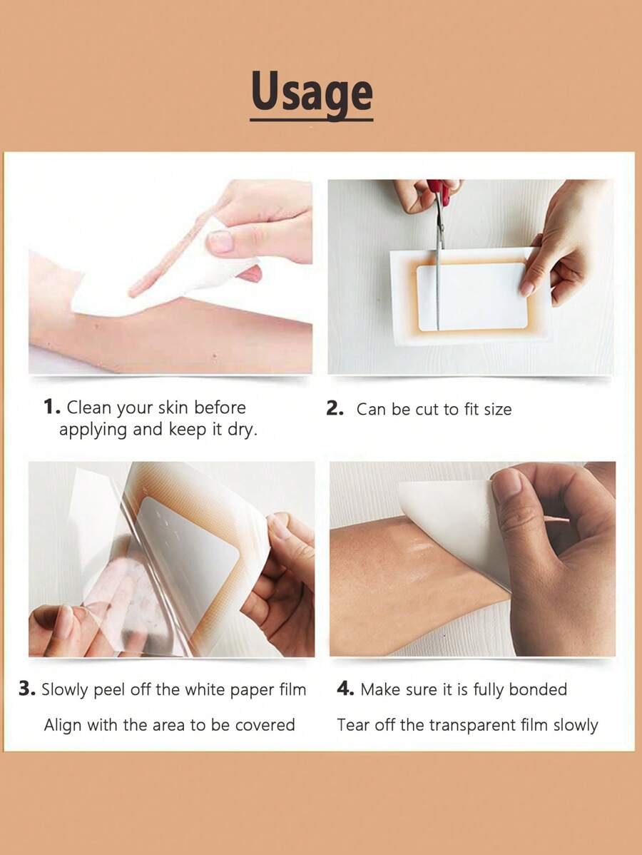 5pcs Tattoo Masking Patch, Any Cut Size, Scar Masking Patch, Concealer ...