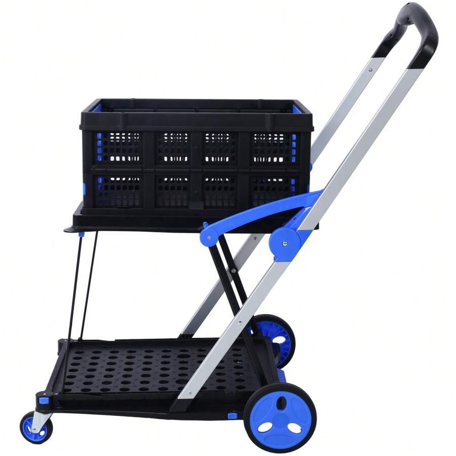 Collapsible Utility Cart Multi Use Functional Collapsible Shopping ...