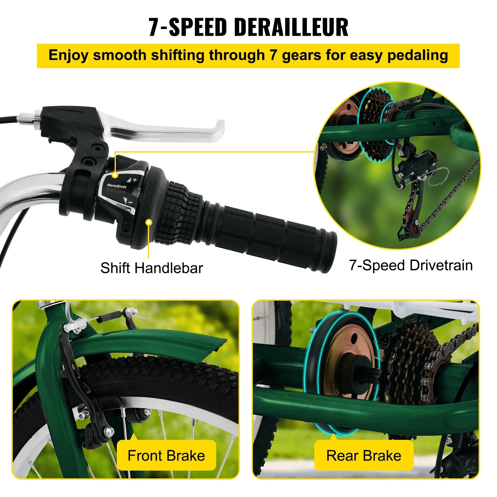 Tricycle Adult 24'' Wheels Adult Tricycle 7-Speed 3 Wheel Bikes For ... Tricycle Adult 24'' Wheels Adult Tricycle 7-Speed 3 Wheel Bikes For ...