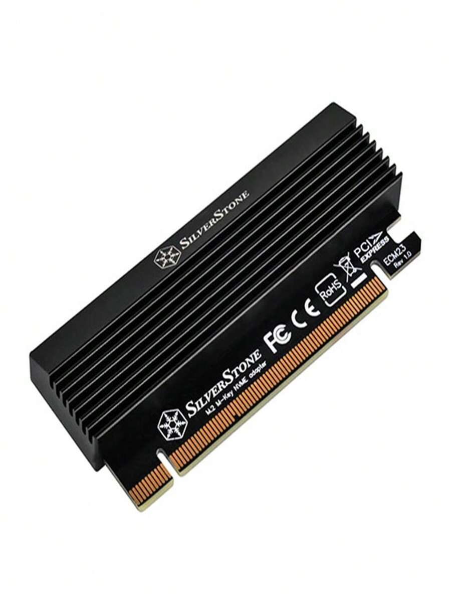 SilverStone Technologies ECM23 Slim M.2 M Key PCIe NVMe Adapter To PCIe ...