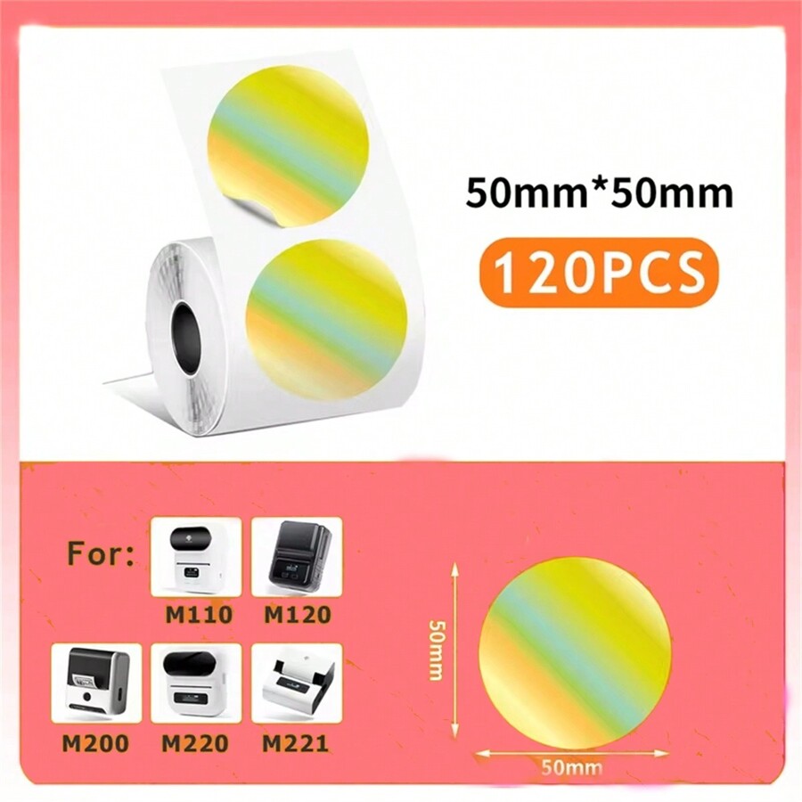 40-50mm Laser Thermal Label Printer Sticker Self-Adhesive Thermal Paper Compatible With M110 ...