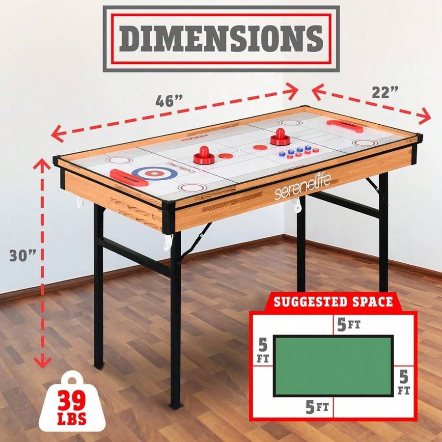 SERENELIFE Serenelife 4 In 1 Multi-Function Game Table - Includes ...
