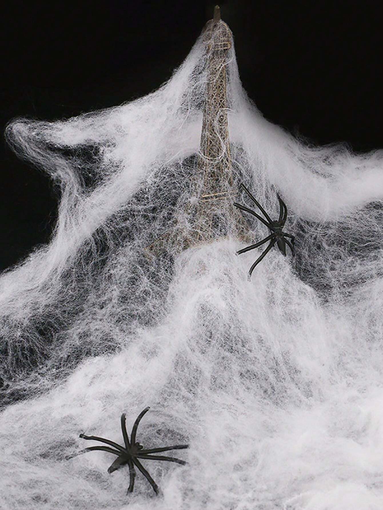 1 Pack Halloween Decorations Spider Web Artificial Spider Webs For Bar ...