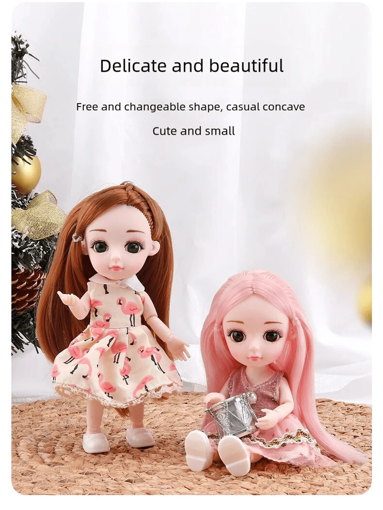 6-Inch Mini Doll, Realistic Movable Jointed Miniature Doll, Gift For ...