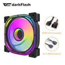 Darkflash INF24 Pro 120mm Rgb PC-behuizingventilator, 3-pins 5V Sync ...