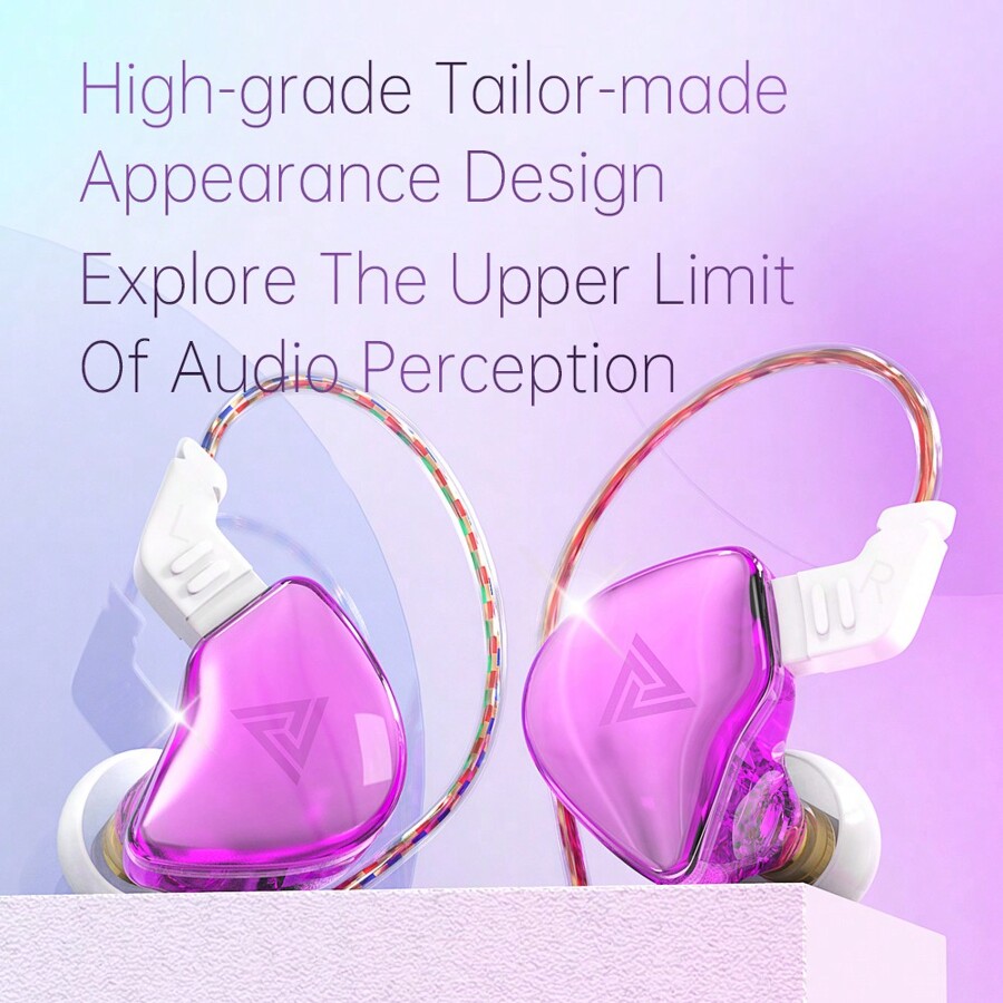 ลดราคาพิเศษ QKZ AK8 หูฟังแบบใส่ในหู 3.5 มม. แบบมีสายพร้อมไมค์ คุณภาพสูง ระบบเสียง HIFI 3D ...