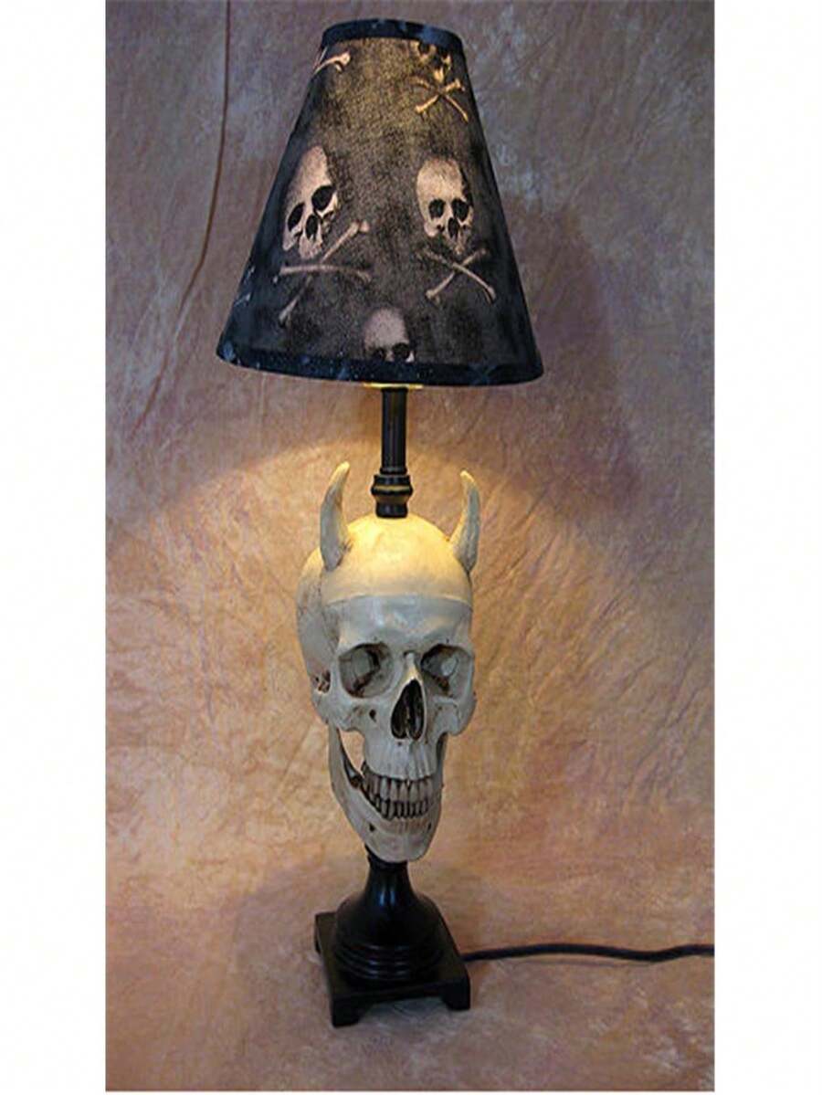Devil Skull Desk Lamp With Bone Shade | SHEIN USA