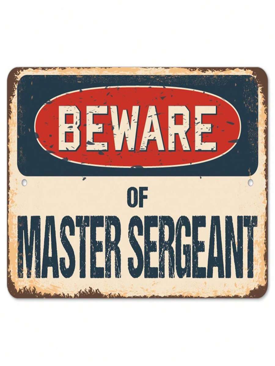 SignMission Z-812-BW-Master Sergeant 8 X 12 In. Beware Of Master ...