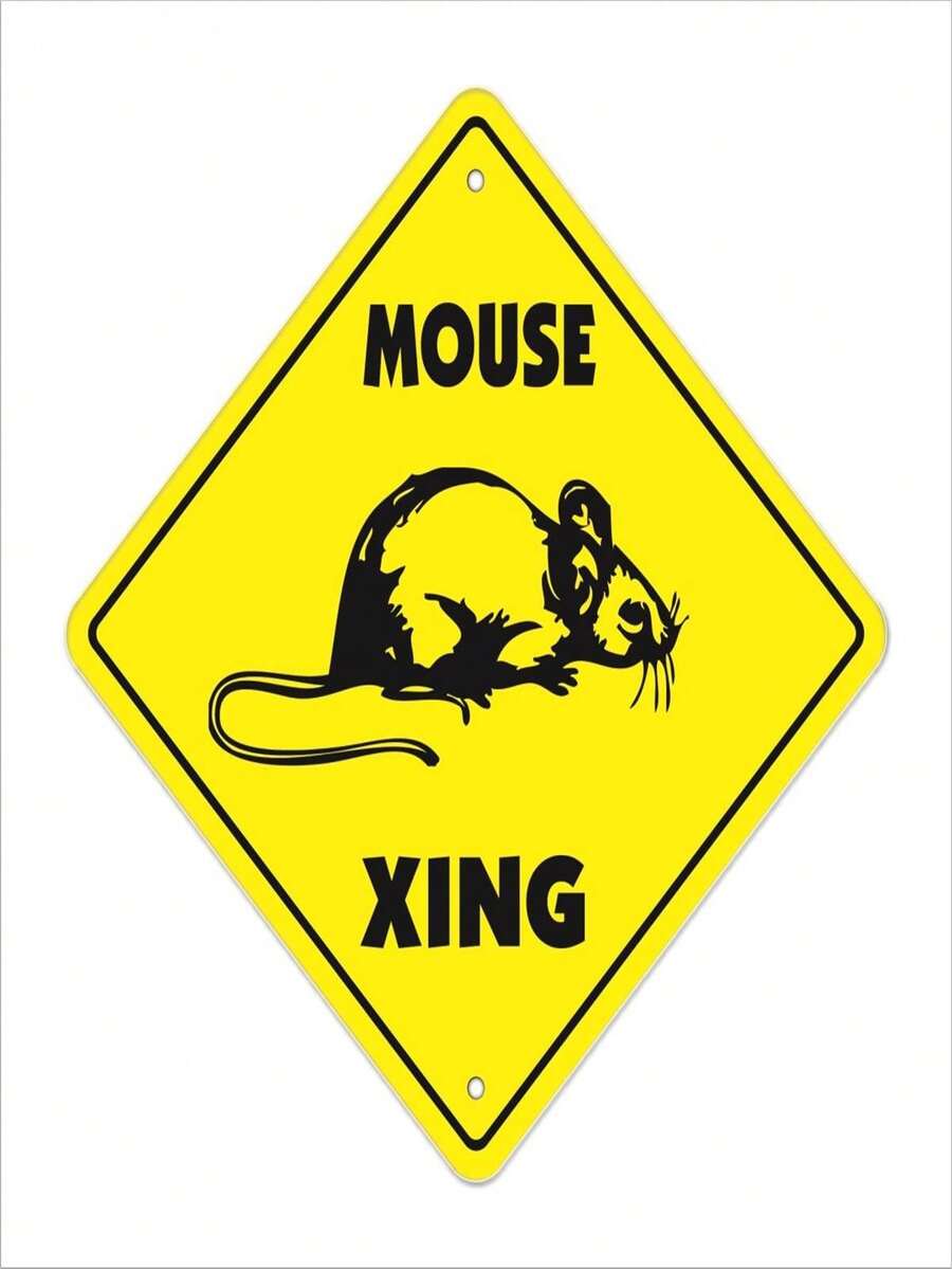 Unbeatablesale SignMission X-MOUSE 12 X 12 In. Mouse Crossing Zone Xing ...